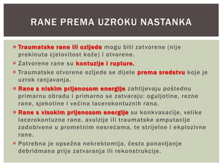 Rana i cijeljenje rane | PPSX