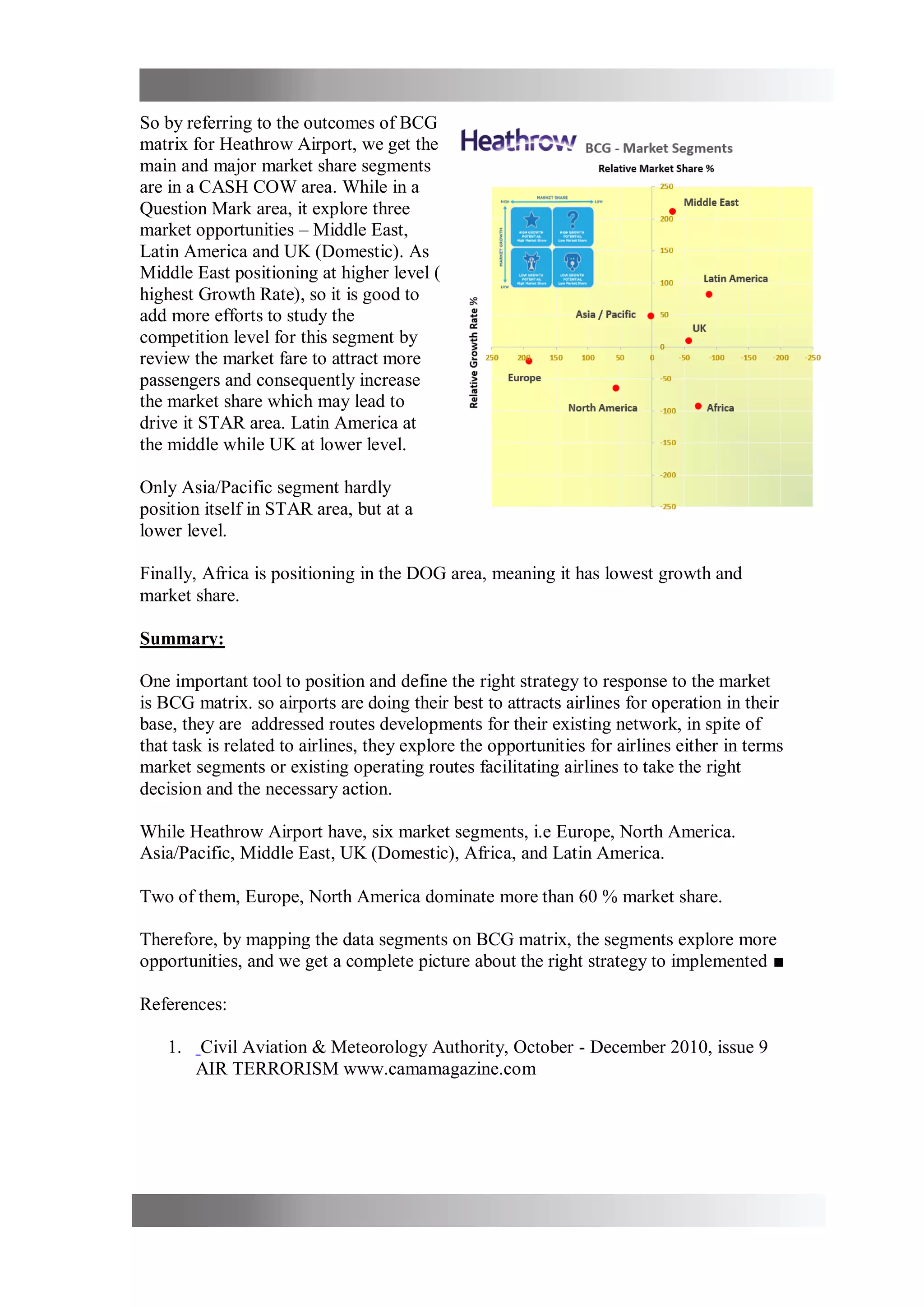 Heathrow Airport - BCG case study | PDF