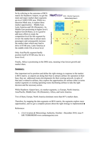 Heathrow Airport - BCG case study | PDF
