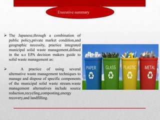 Research proposal of solid waste management | PPTX
