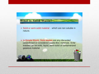Research proposal of solid waste management | PPTX
