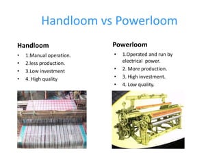 Handloom industry | PPTX