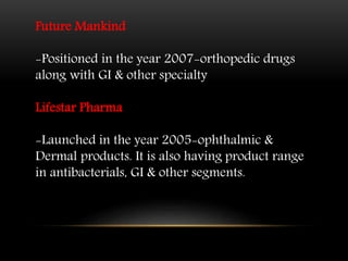 Ranbaxy and mankind pharmaceutical | PPTX