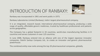 Ranbaxy pvt | PPT