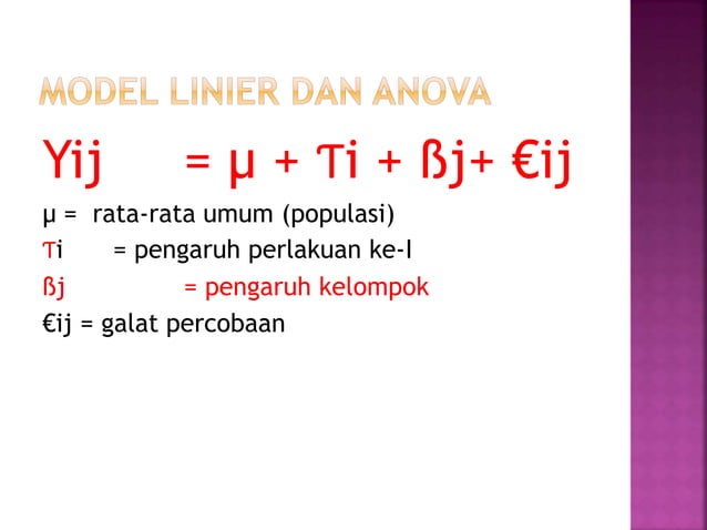 Rancangan acak kelompok | PPT