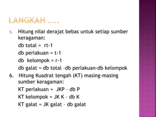 Rancangan acak kelompok | PPT