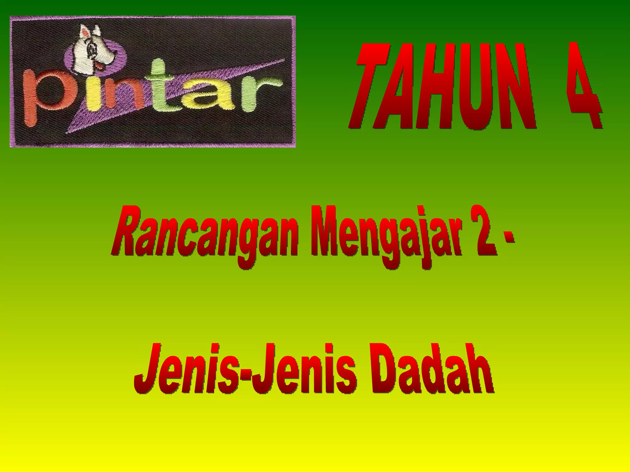 Jenis-Jenis Dadah | PPT