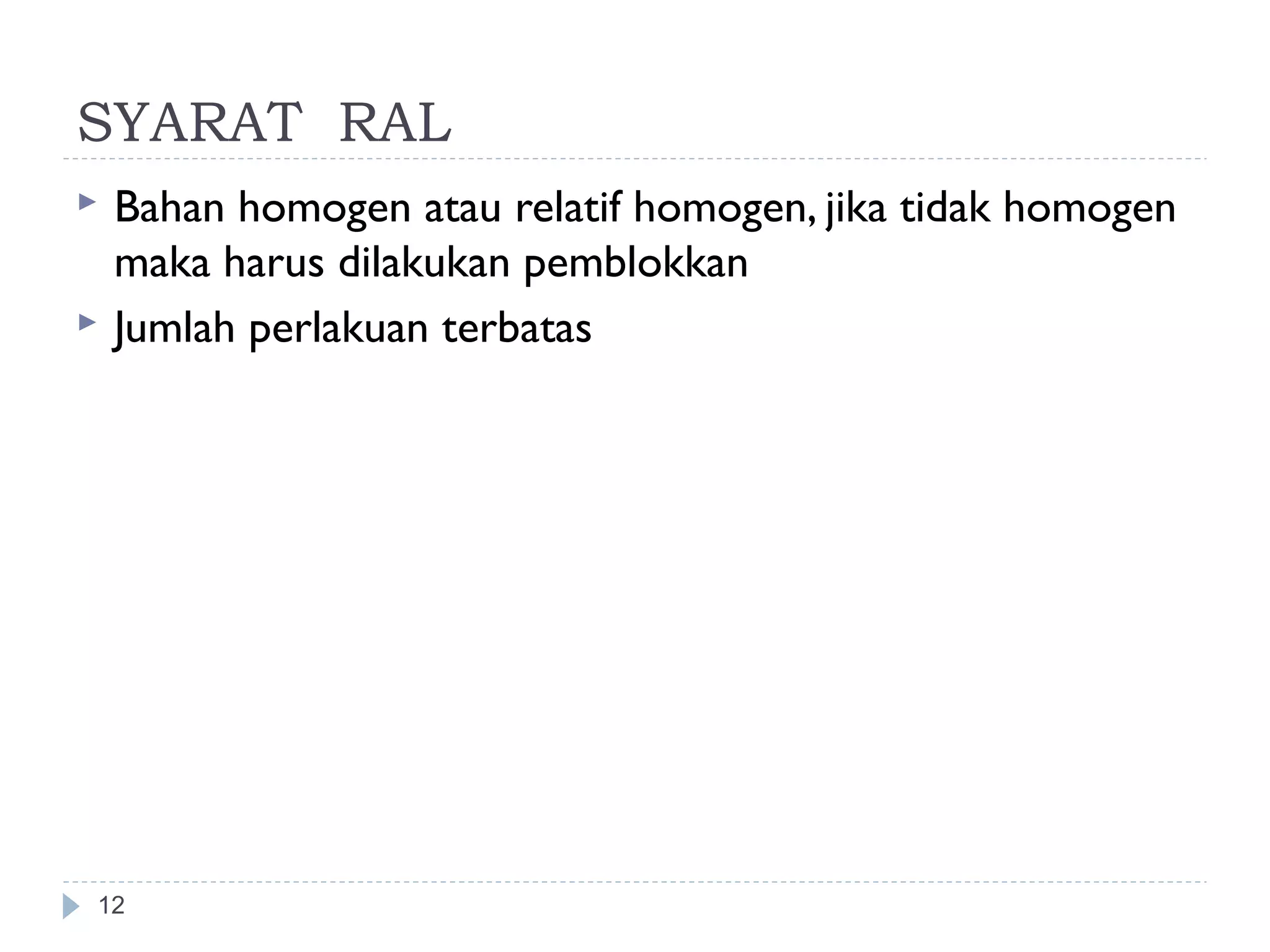 Rancangan acak lengkap (ral) | PPT