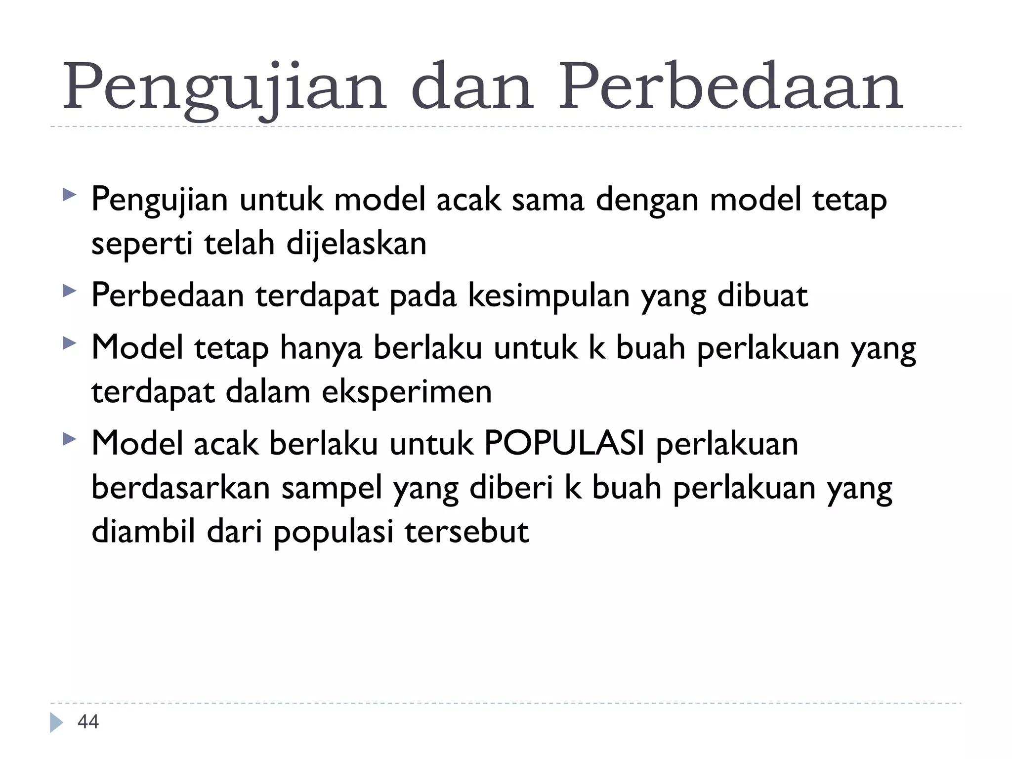 Rancangan acak lengkap (ral) | PPT