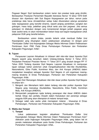 Rancangan aktualisasi pembuatan duk | DOCX