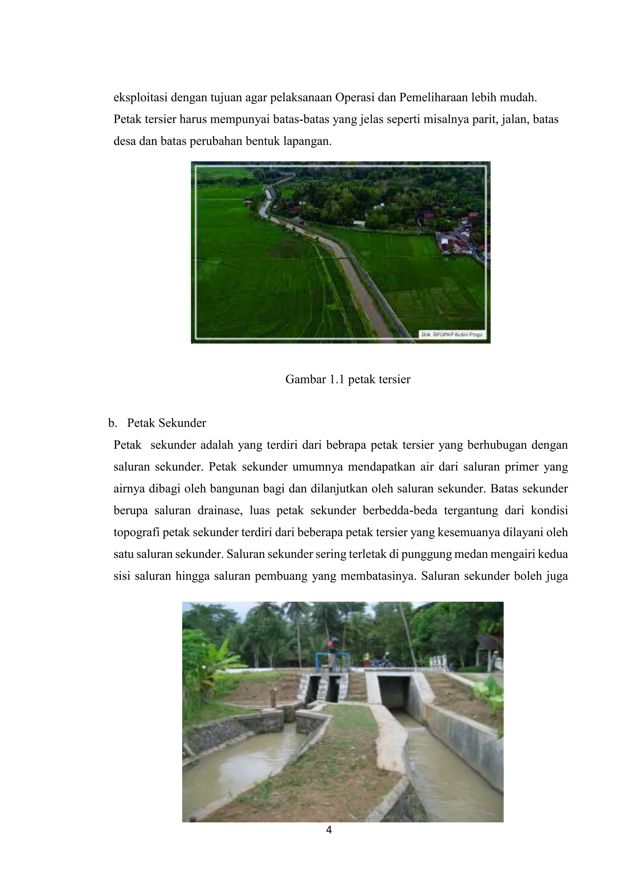 Perencanaan bangunan saluran irigasi sawah | DOCX