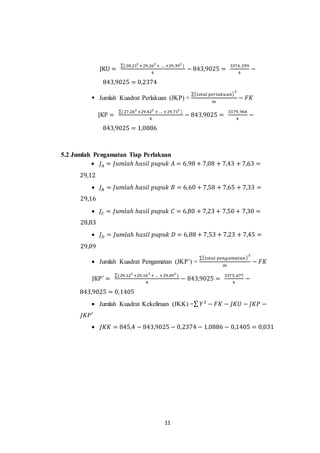Rancangan desain bujur sangkar latin | PDF