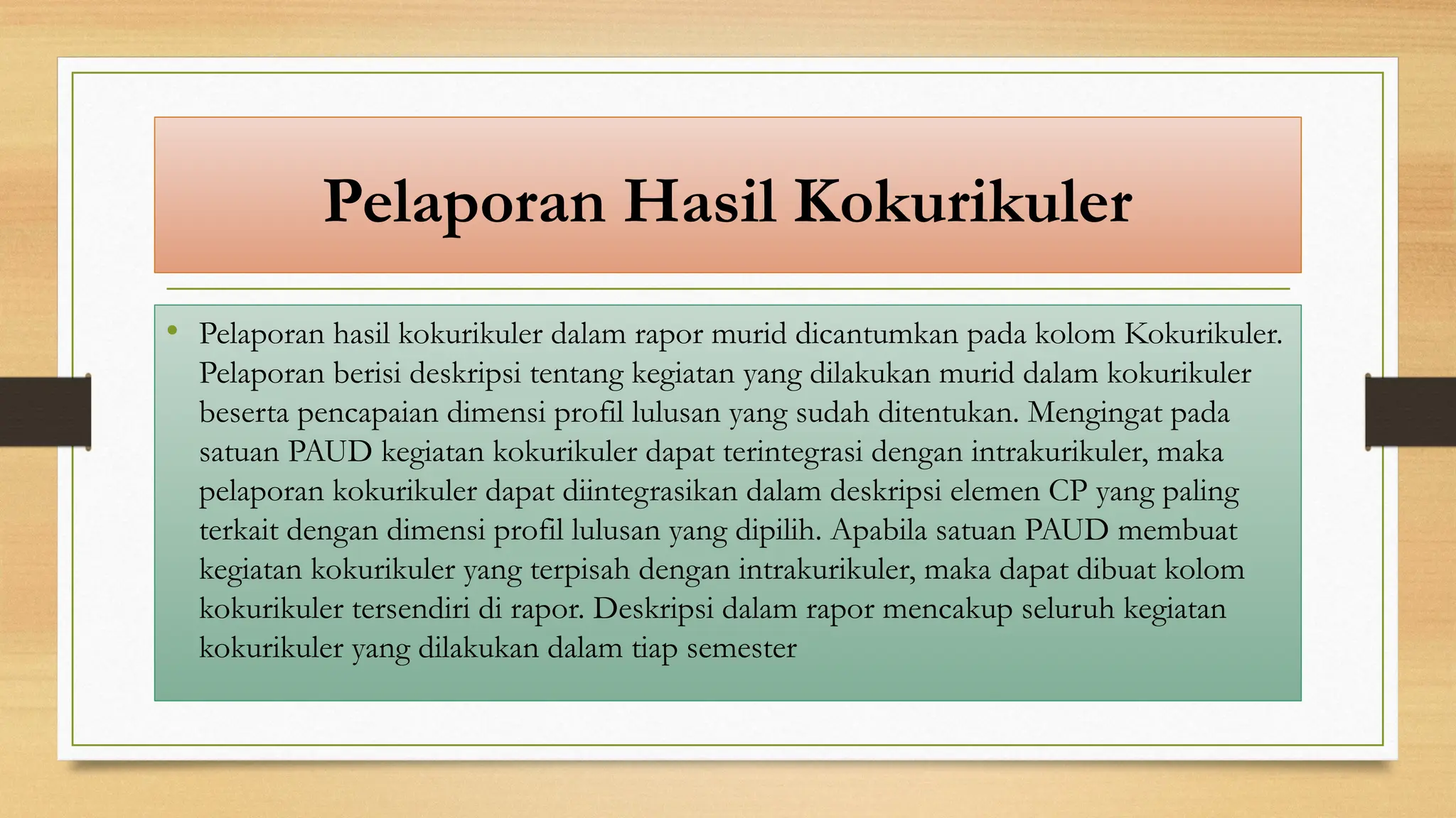 Rancangan Kegiatan Kokurikuler SMP N 1 Karanggede | PPTX