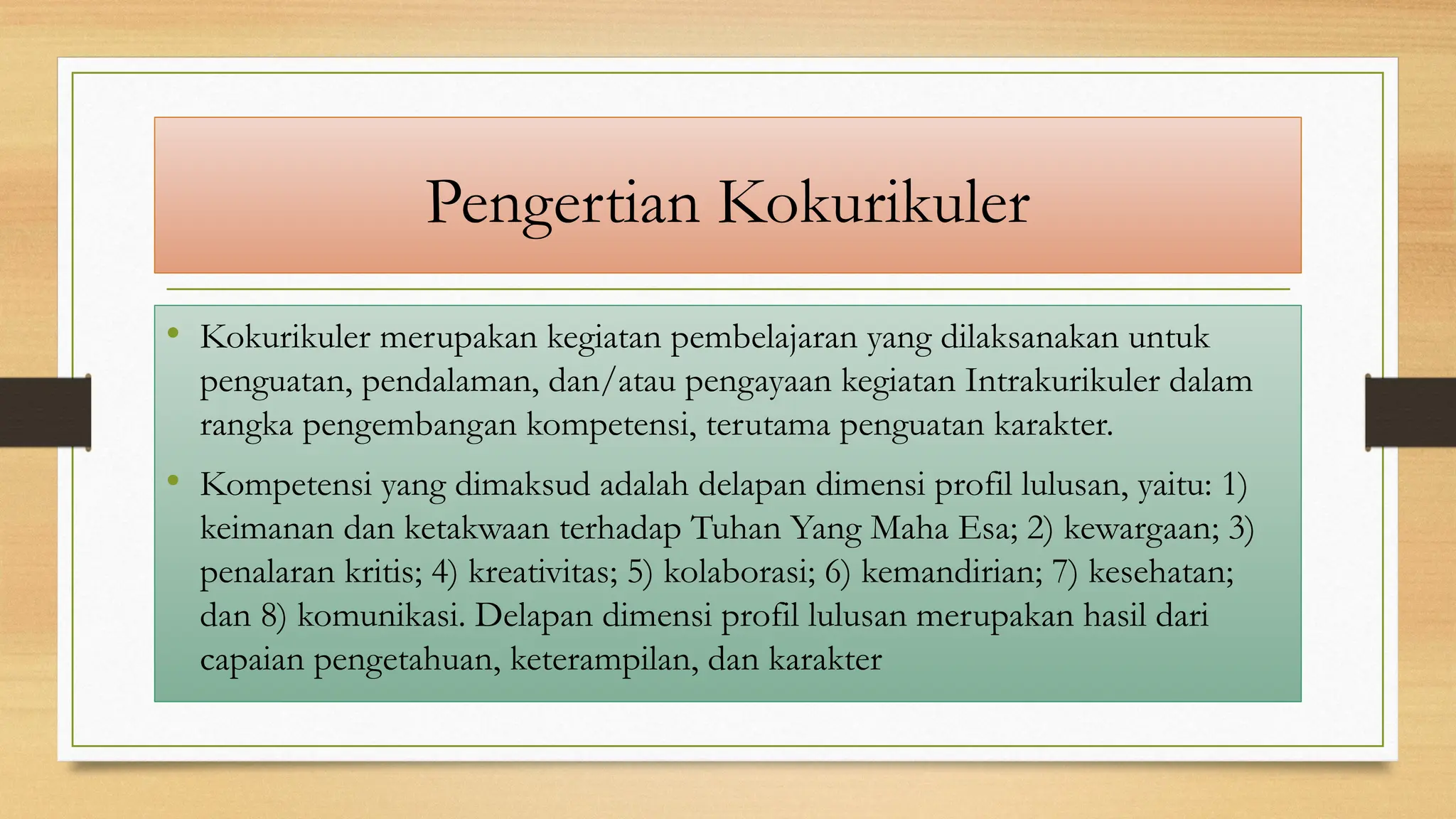 Rancangan Kegiatan Kokurikuler SMP N 1 Karanggede | PPTX