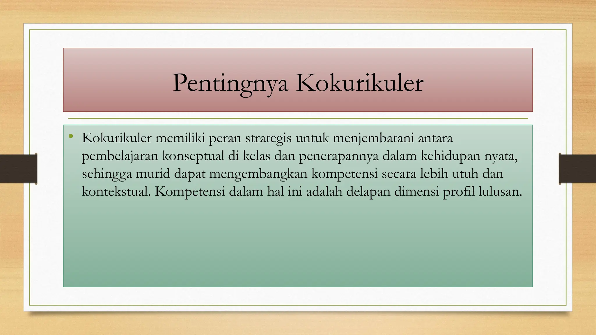 Rancangan Kegiatan Kokurikuler SMP N 1 Karanggede | PPTX
