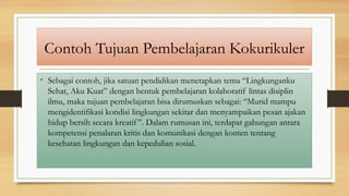 Rancangan Kegiatan Kokurikuler SMP N 1 Karanggede | PPTX