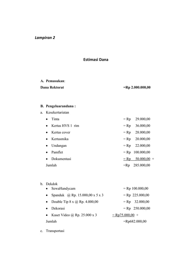 Rancangan kegiatan seminar | DOCX