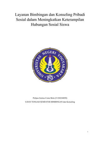 rancangan layanan bimbingan dan konseling pribadi sosial | PDF