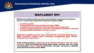 RANCANGAN PENDIDIKAN INDIVIDU RPI.pptx