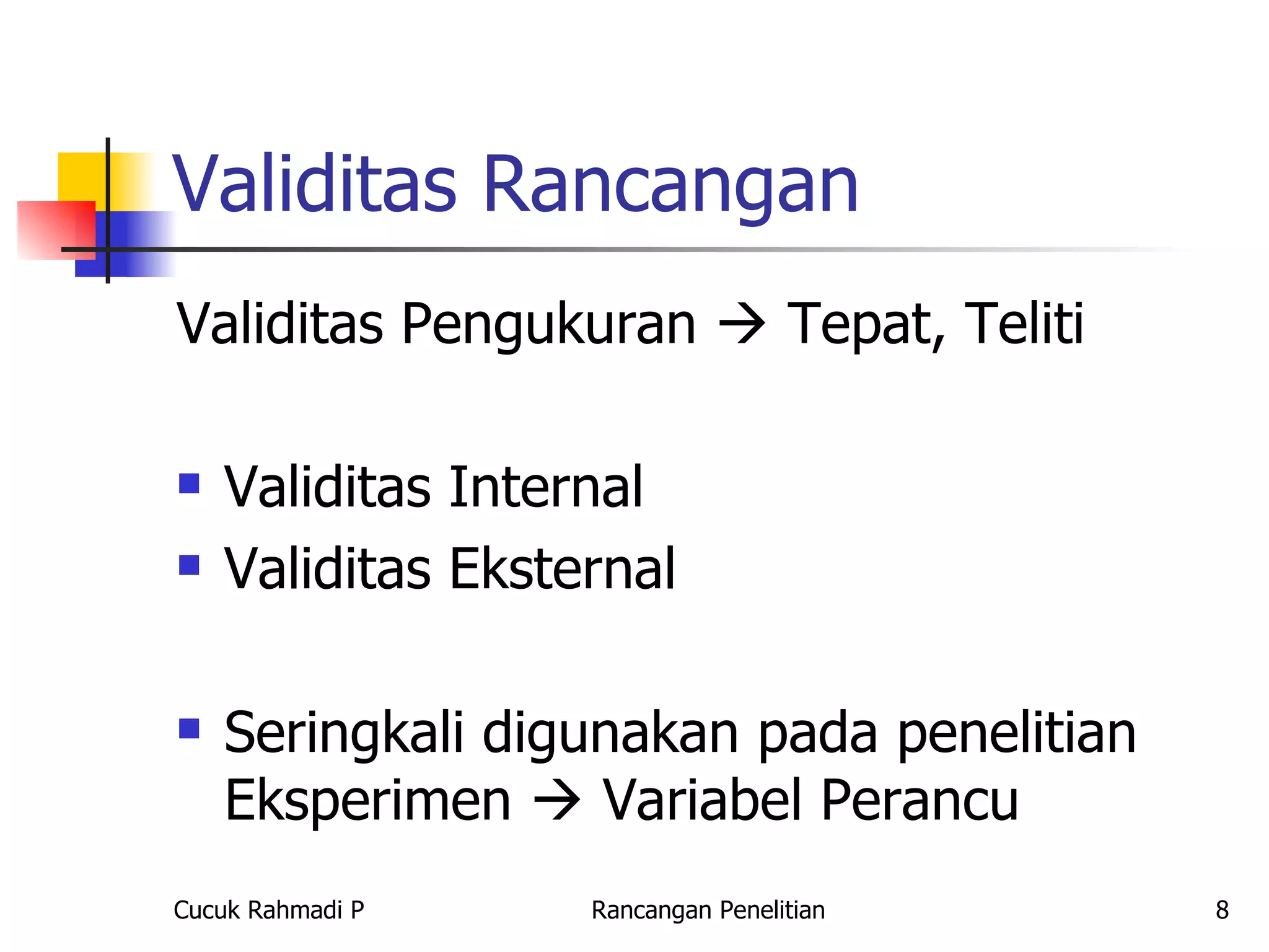 Rancangan penelitian | PPT
