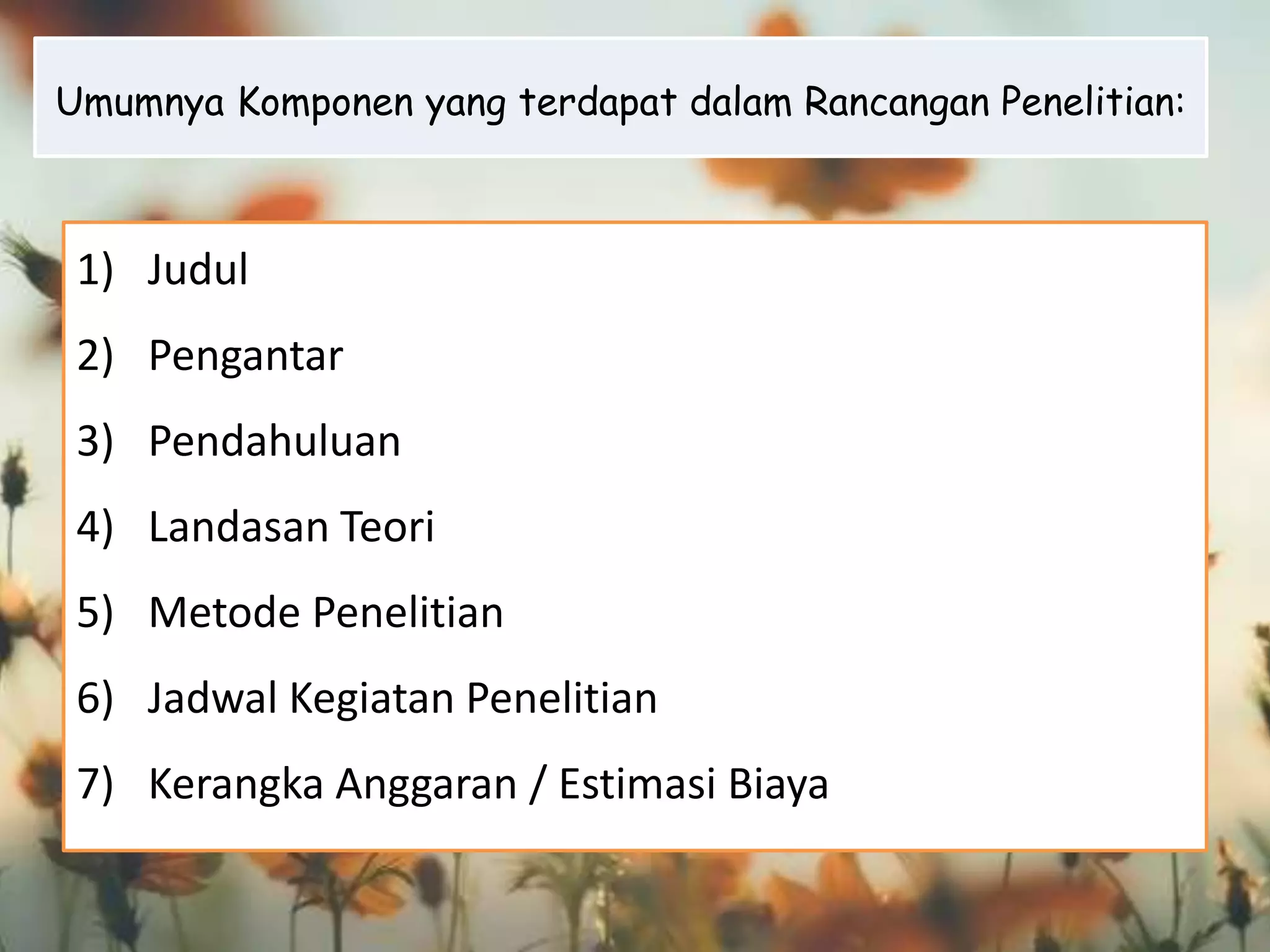 Rancangan penelitian sosial | PPTX