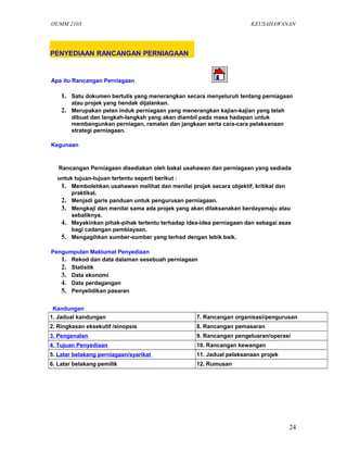 Rancangan perniagaan | DOC