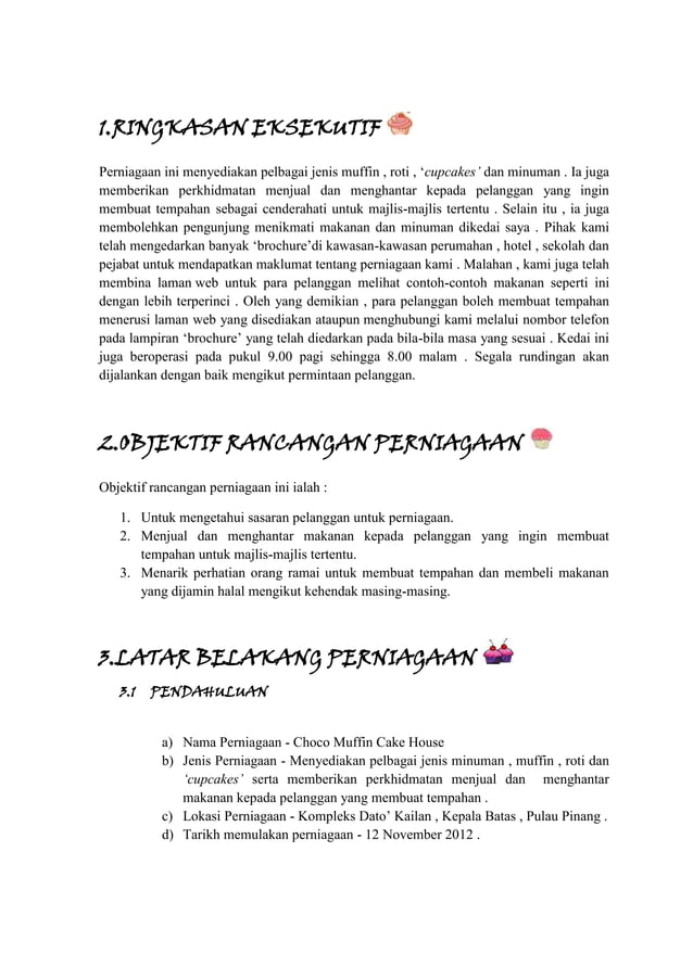 Rancangan perniagaan fatin najihah 5 kt2 | DOCX