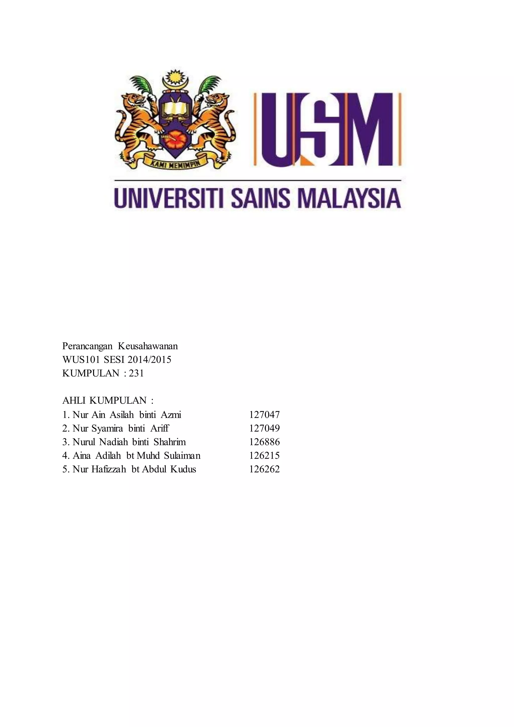 Rancangan perniagaan taska | DOCX