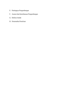 Rancangan proposal | DOCX