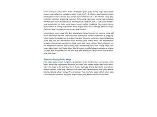 Rancangan soundproofing pada sound stage, scoring stage, dan foley ...