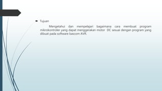 Rancang bangun conveyor Menggunakan Mikrokontroller atmega 16 | PPTX