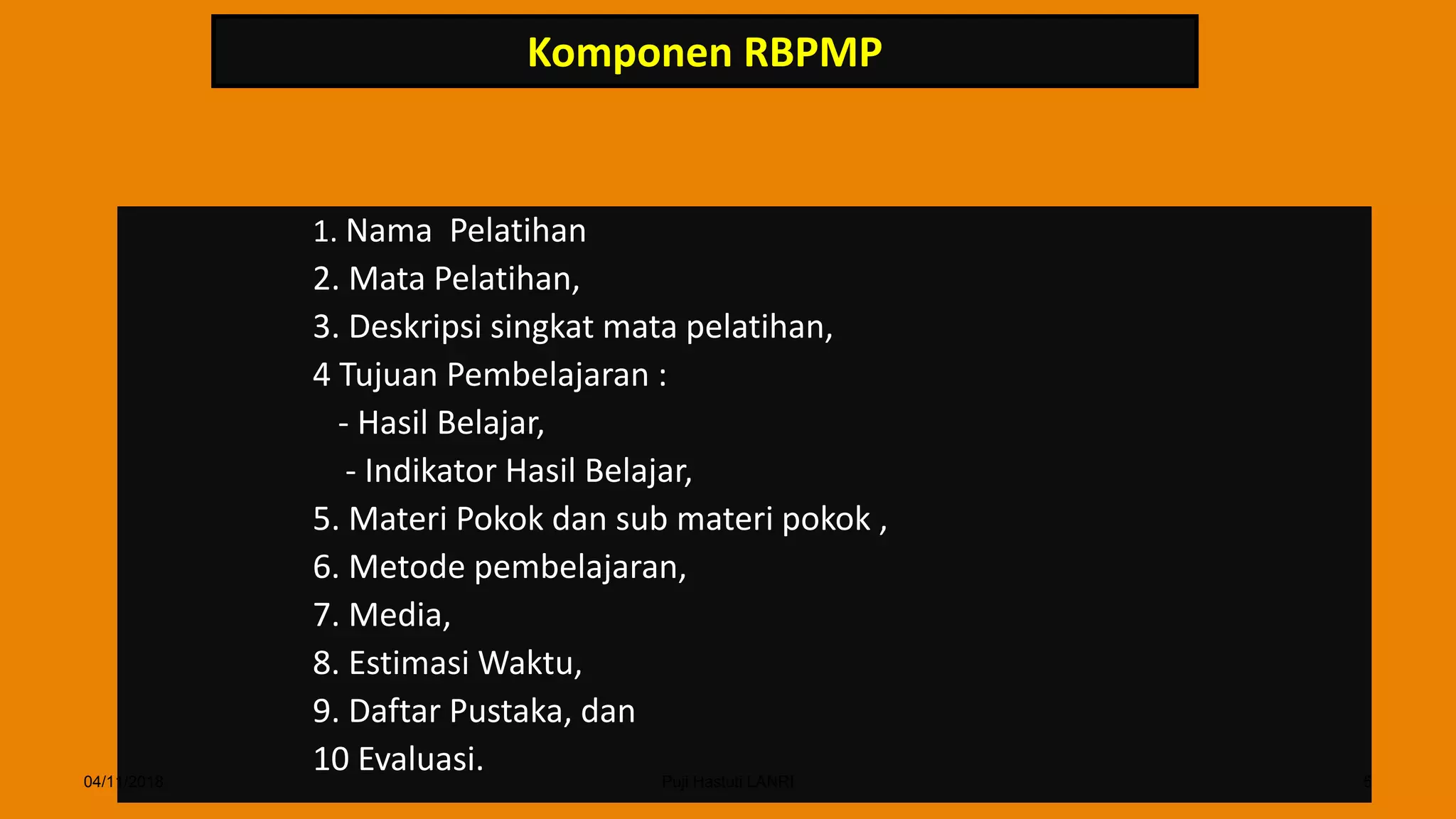 Rancang bangun pembelajaran mata pelatihan rbpmp | PDF
