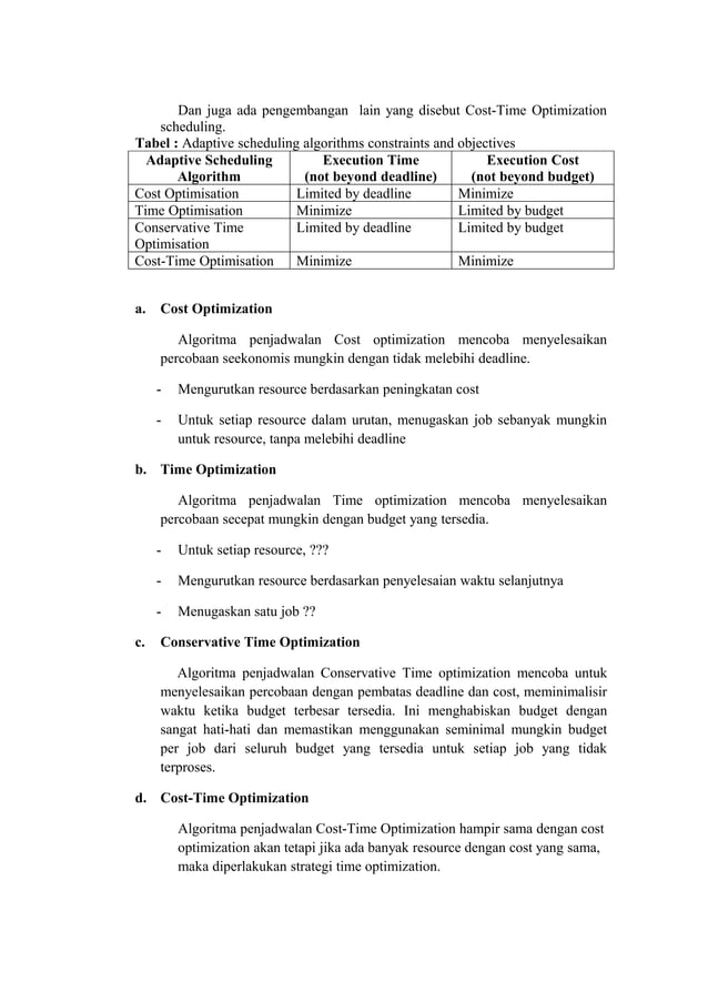 Rancang Bangun Penjadwalan Tugas Task Pada Komputasi Paralel Dengan Menggunakan Algoritma Cost