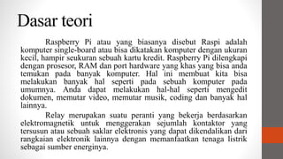 conveyor menggunakan mikroprosesor raspberry pi 3 b+ | PPTX