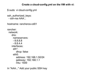 Rancher OS - A simplified Linux distribution built from containers, for containers | PPT