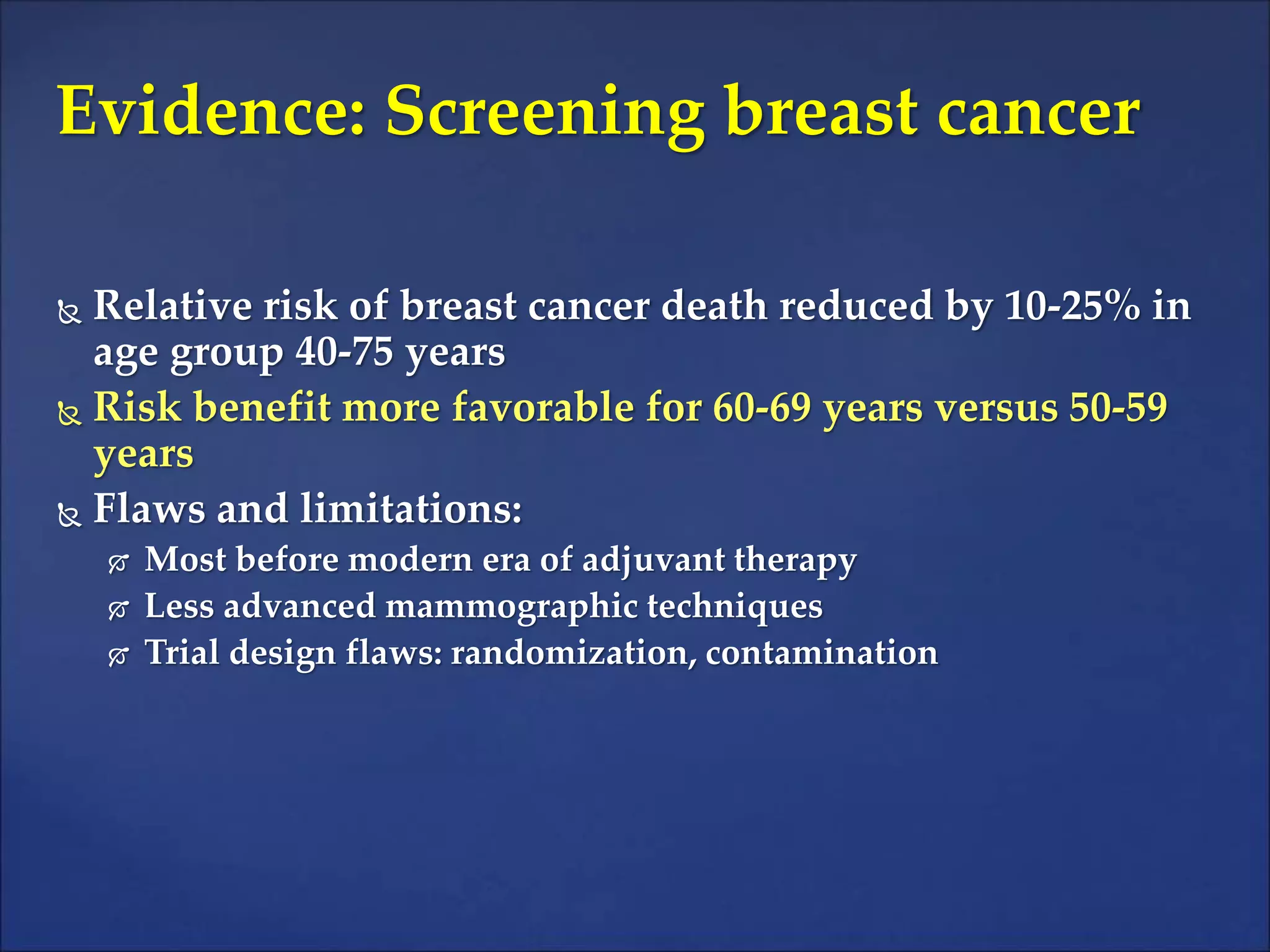 Breast cancer screening | PPTX