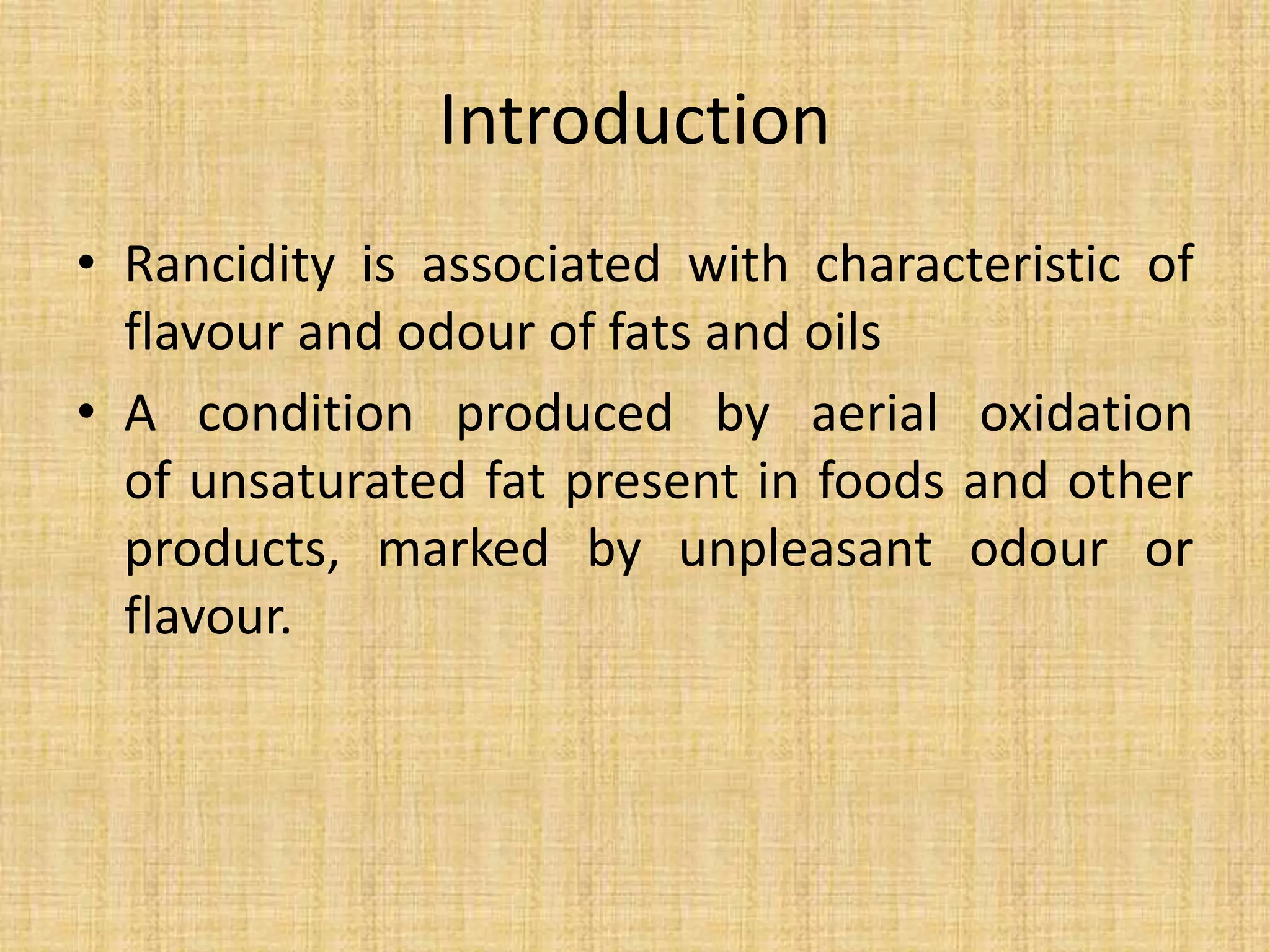 Rancidity | PPTX