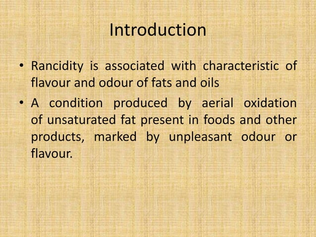 Rancidity | PPTX