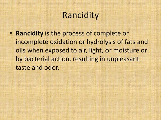 Rancidity | PPTX