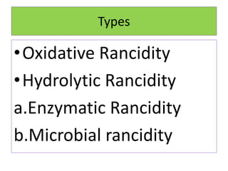 Rancidity and hydrolysis18.07.2020 | Chemistry | Science