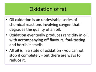 Rancidity and hydrolysis18.07.2020 | Chemistry | Science