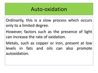 Rancidity and hydrolysis18.07.2020 | Chemistry | Science