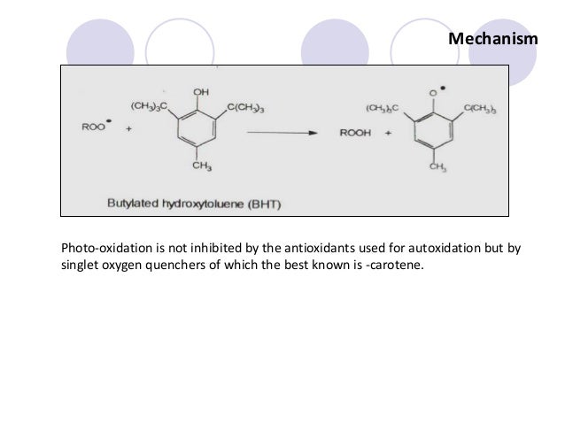 Oxidative Rancidity in Fats and Oils, Causes and Prevention