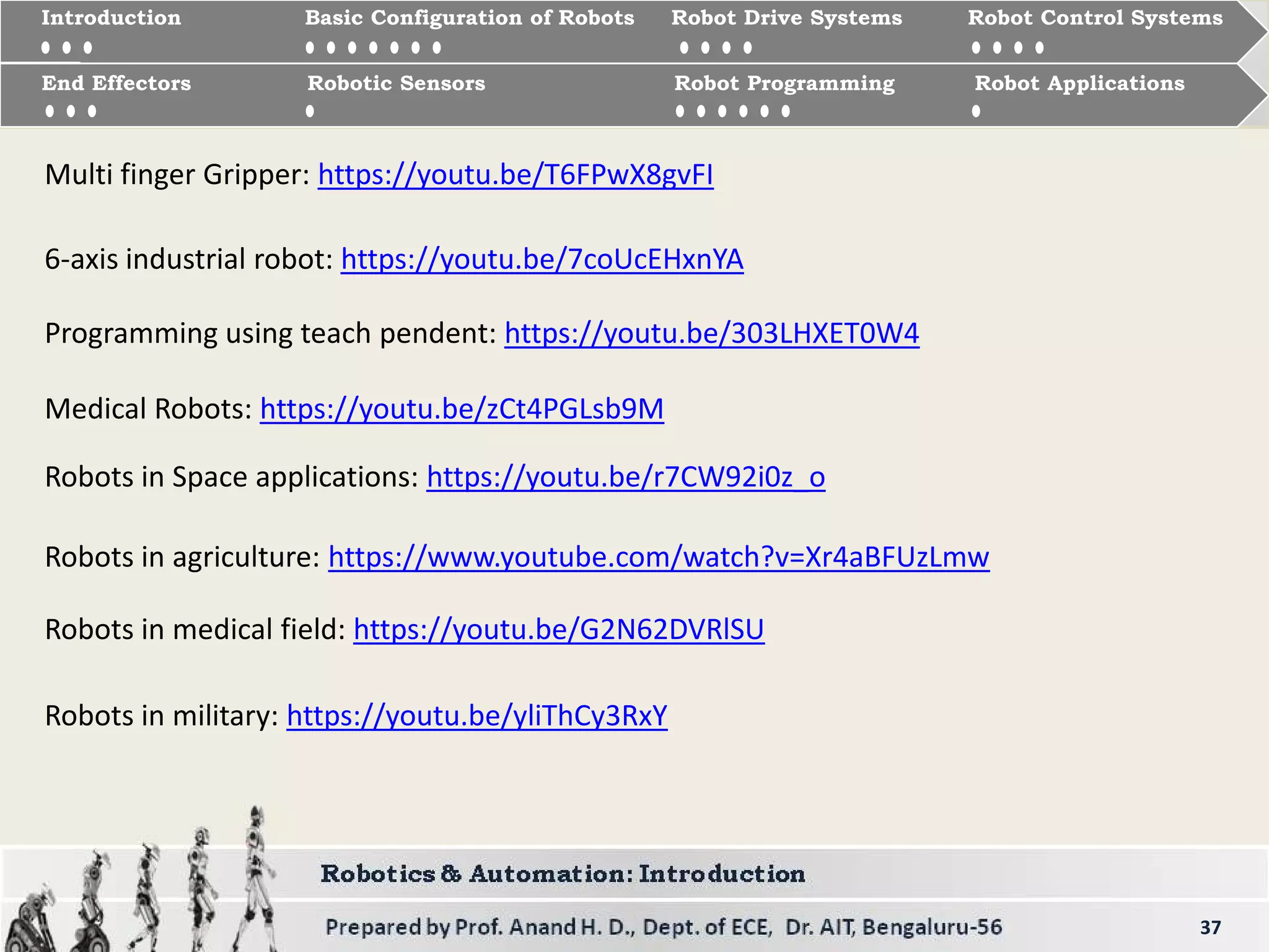 Robotics And Automation Introduction Ppt