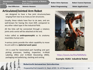 Robotics and Automation Introduction | PPT
