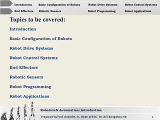 Robotics and Automation Introduction | PPT