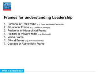 Authentic Leadership by Professor Randall Peterson | PPT