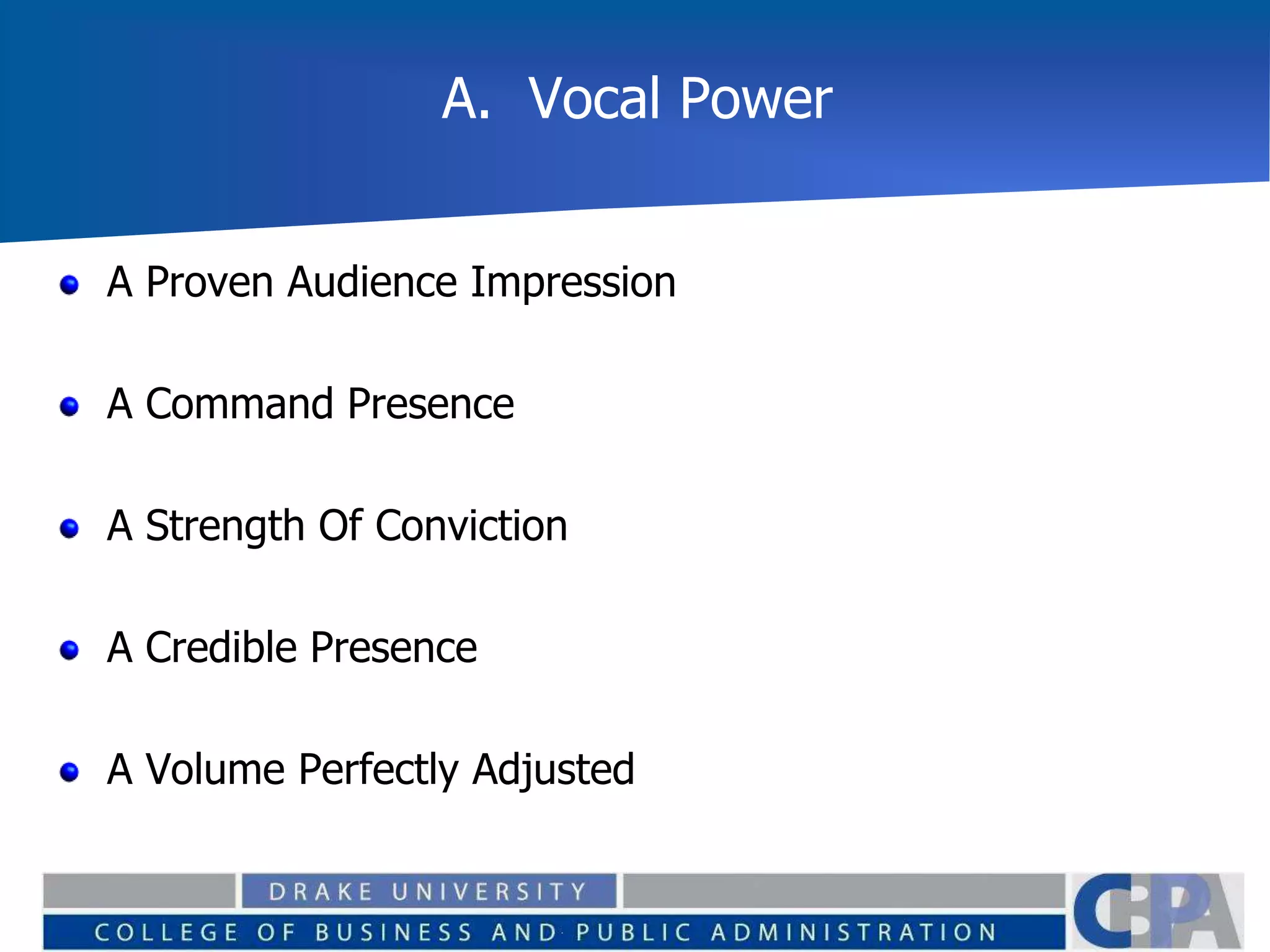 "Visual, Voice & Verbal" | PPTX