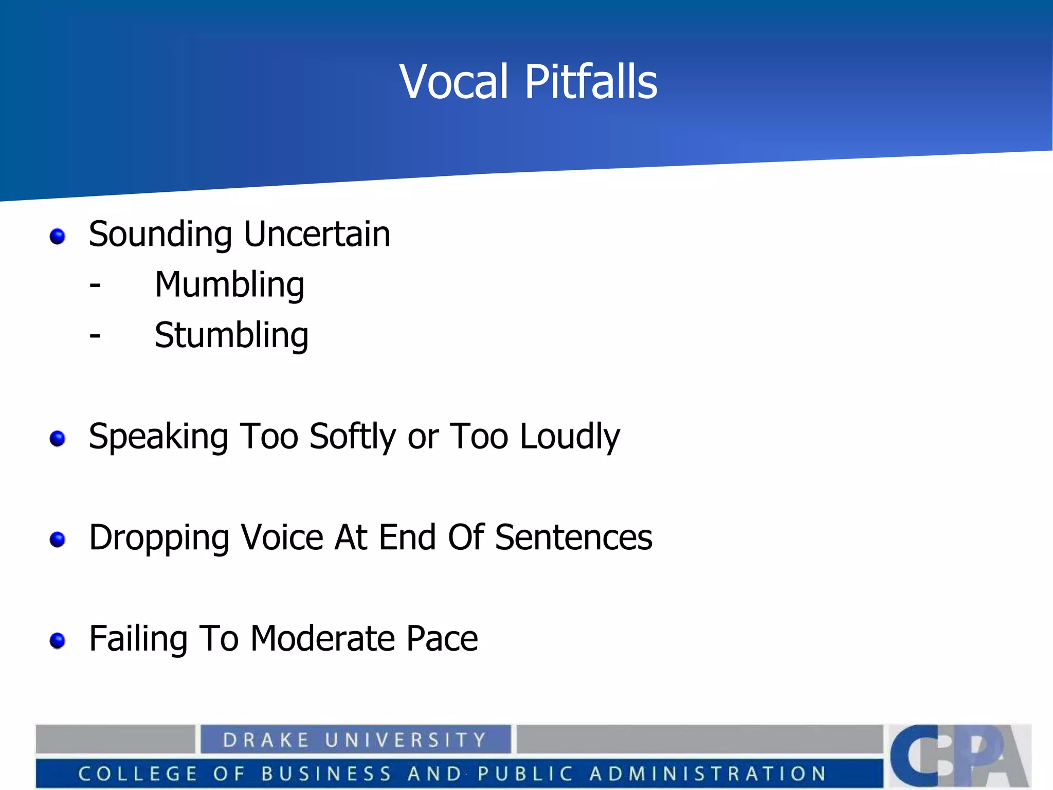 "Visual, Voice & Verbal" | PPTX