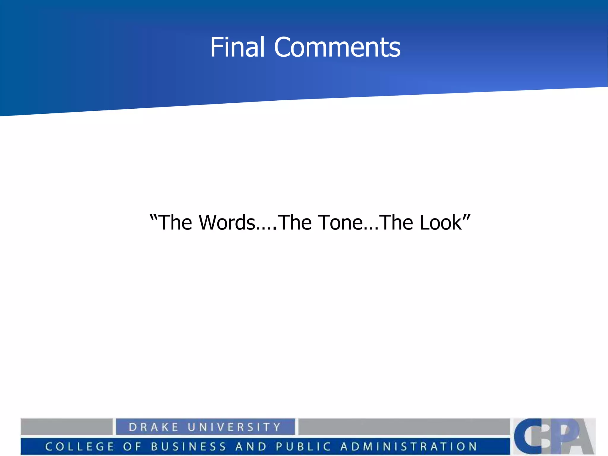 "Visual, Voice & Verbal" | PPTX